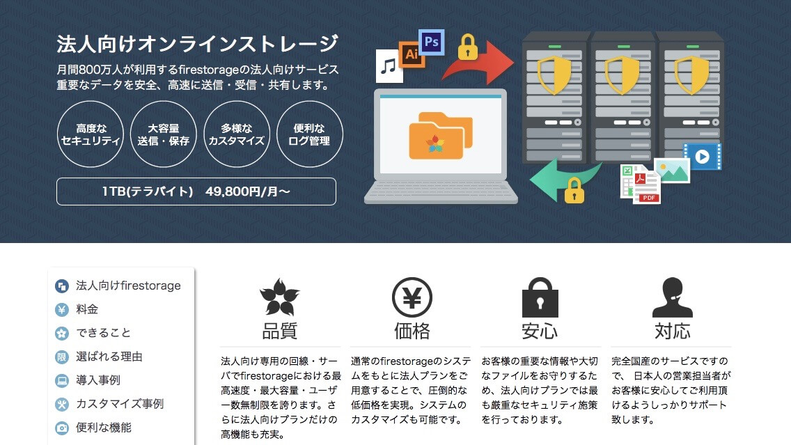 firestorageの特徴・評判・口コミ・料金を徹底解説！ - 起業LOG SaaS